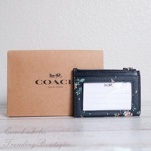 Coach | Bags | Nwt Coach Mini Skinny Id Case With Rose Bouquet | Poshmark